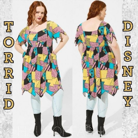 torrid | Dresses | Torrid Disney Sally Patches Nmbc Jagged Hem Skater ...